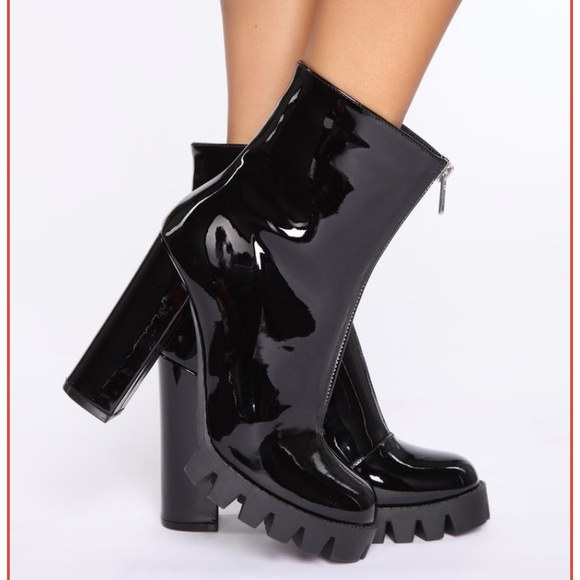 Fashion Nova | Shoes | Patent Catch Booties | Poshmark